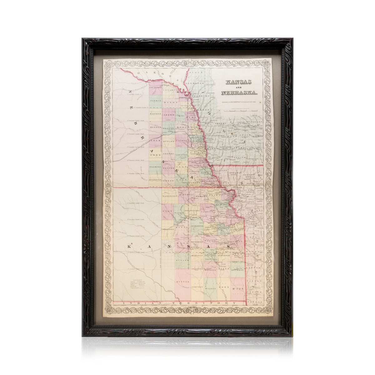 Map of Kansas & Nebraska Territorial 1857 — Cisco's Gallery