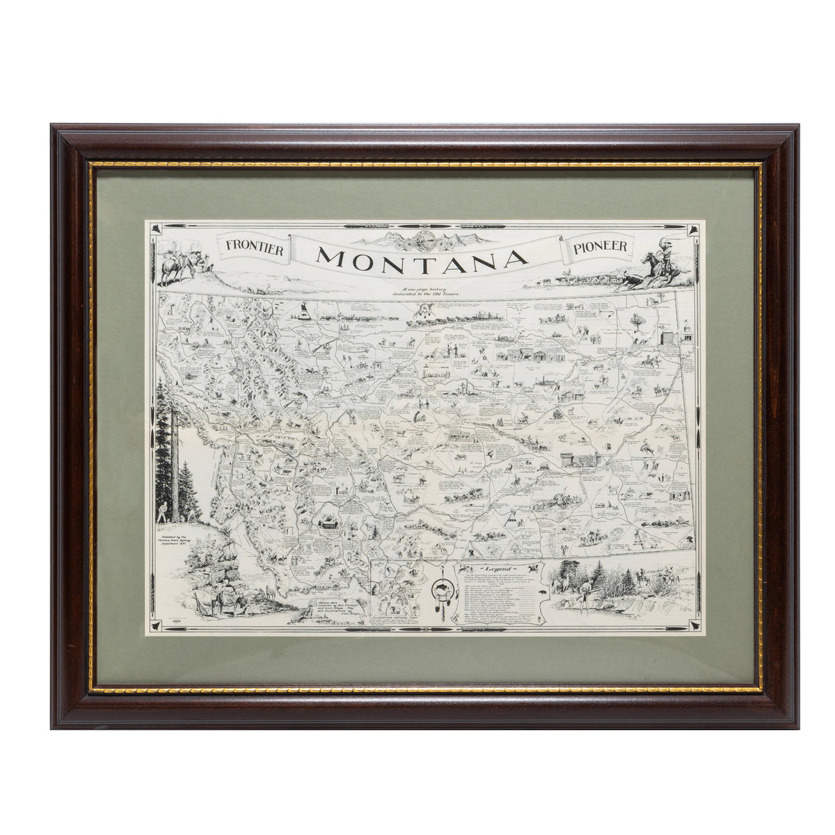 Montana Pictorial Map — Cisco's Gallery