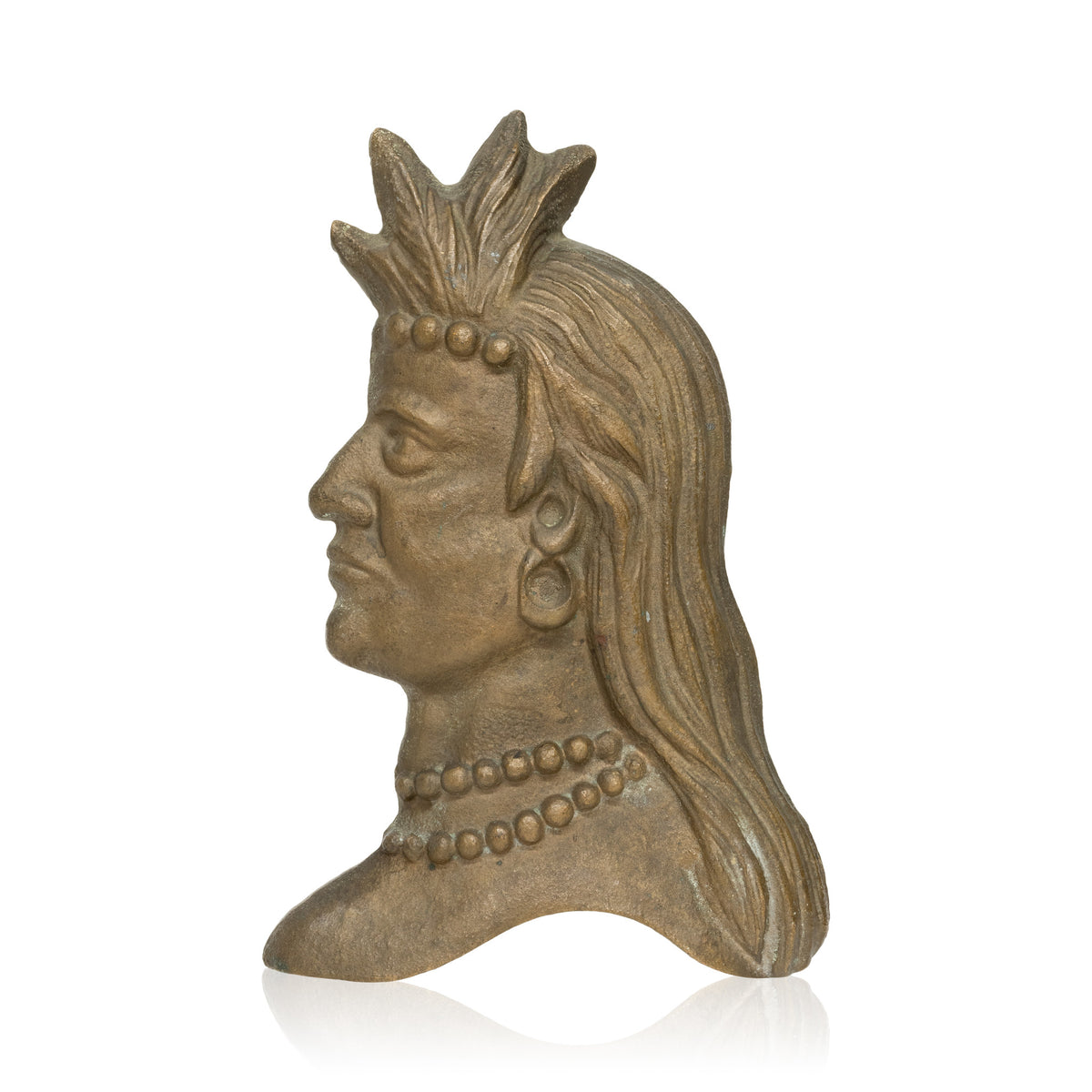 Indian Chief Bronze Plaque — Cisco's Gallery