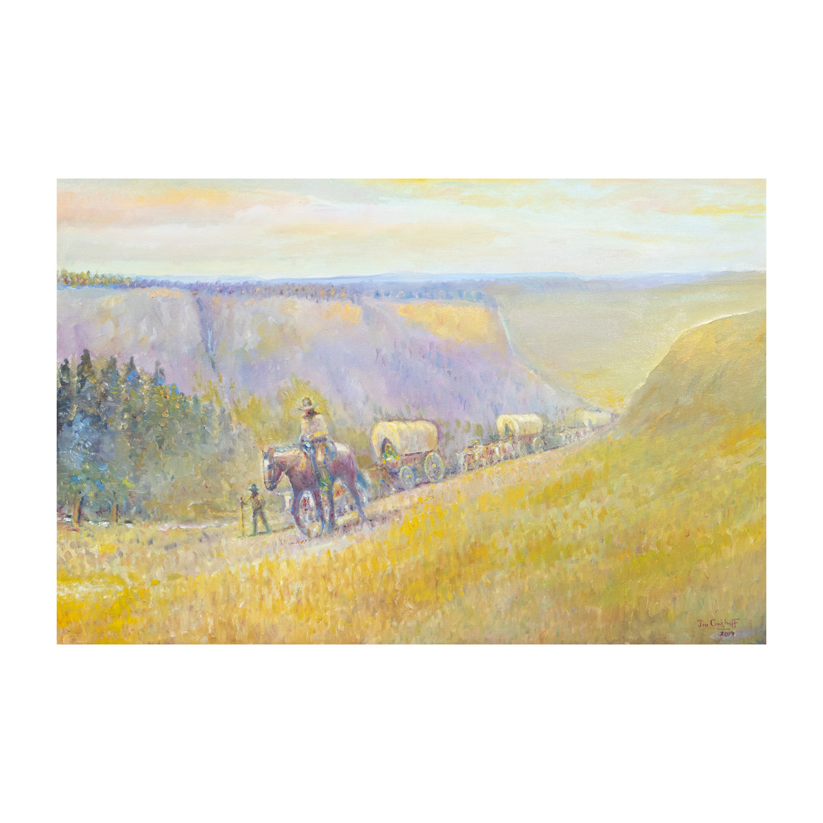 "Wyoming Wagon Train" by Jim Carkhuff — Cisco's Gallery