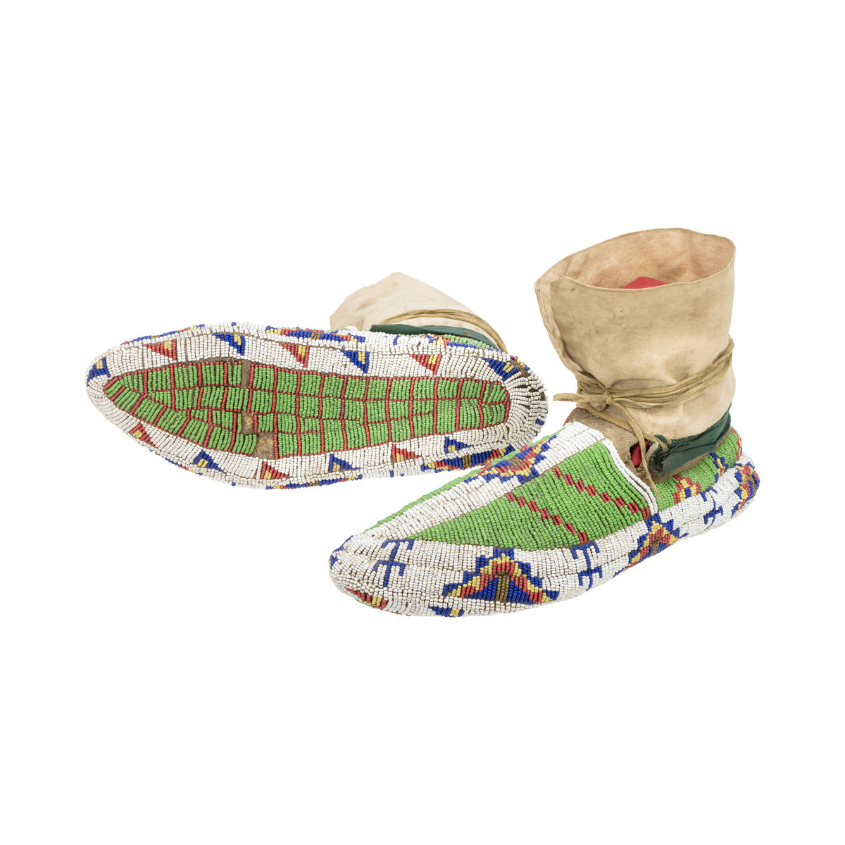Sioux Fully Beaded Moccasins — Cisco's Gallery