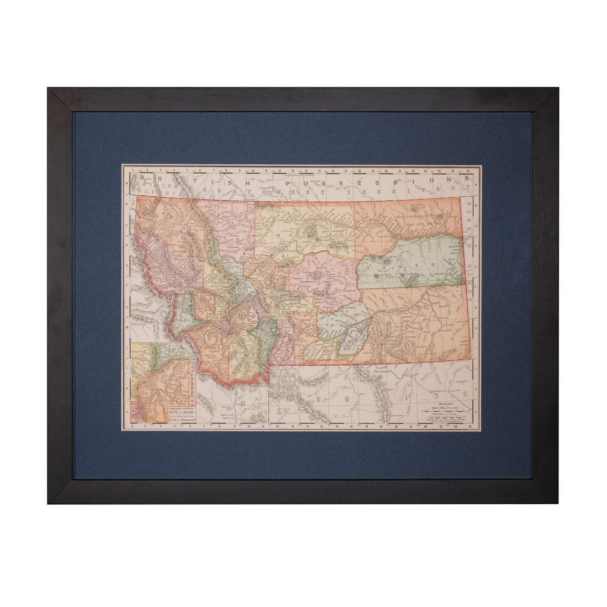 Map of Montana (1897 - 1900) — Cisco's Gallery