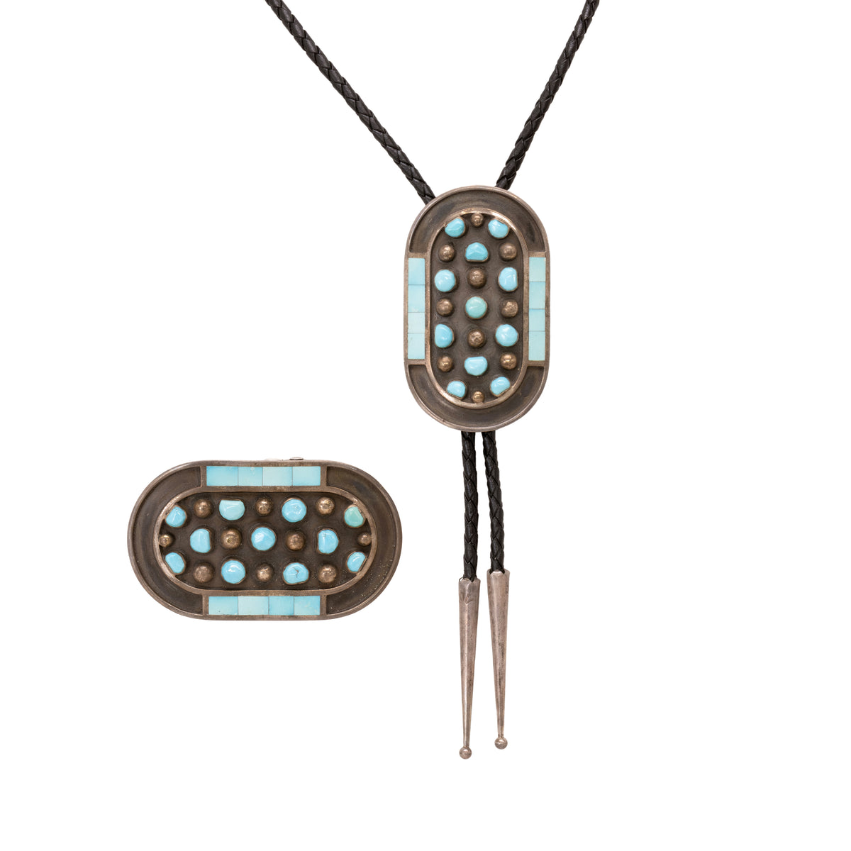 Zuni Turquoise Bolo and Buckle Set — Cisco's Gallery